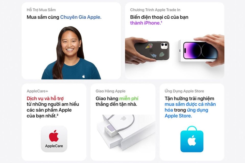 Apple Store Online và 5 dịch vụ giúp khách hàng mua sắm tiện lợi