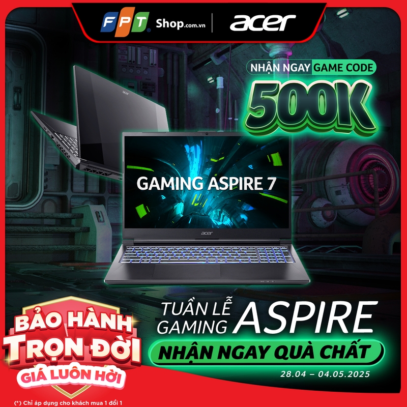 Tuần lễ Gaming Aspire – Mua laptop Aspire 5 & Aspire 7, nhận ngay thẻ ...