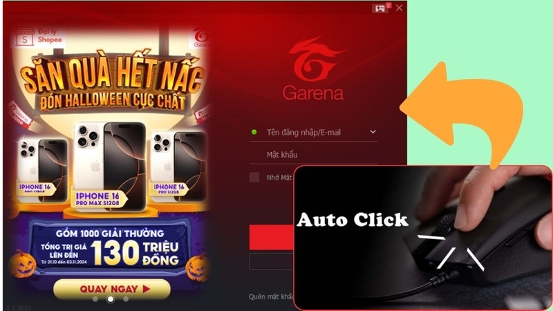 Auto click Garena - Công cụ hỗ trợ chơi game dễ dàng hơn