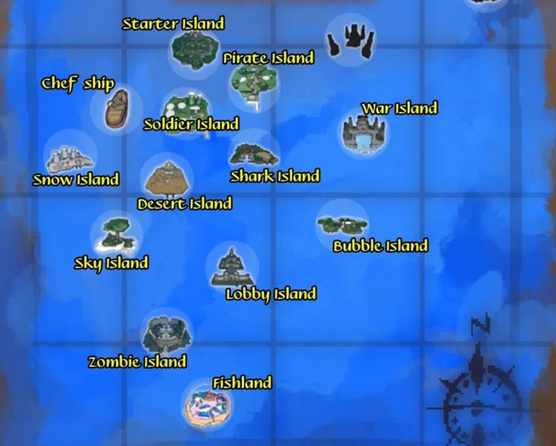 Bản đồ King Legacy: Các vùng đất và những nơi ẩn giấu bí mật