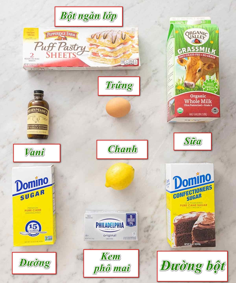 Tự làm bánh Danish với vỏ giòn tan và nhân kem phô mai ngon mê mẩn