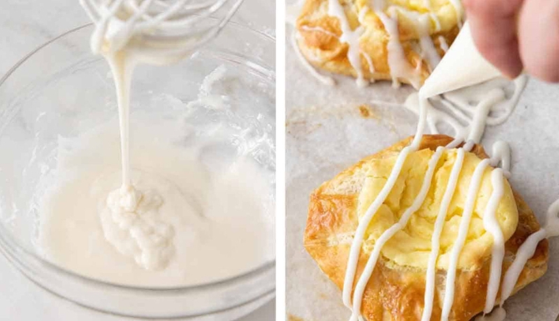 Tự làm bánh Danish với vỏ giòn tan và nhân kem phô mai ngon mê mẩn
