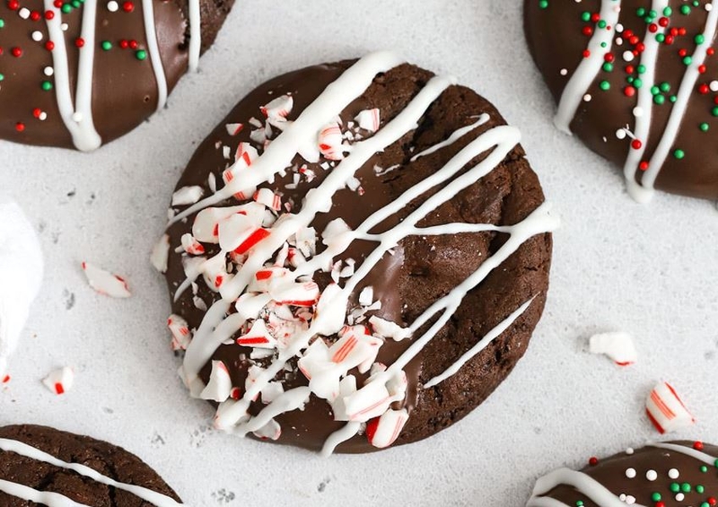Chia sẻ cách làm bánh quy socola Candy Cane ngọt ngào