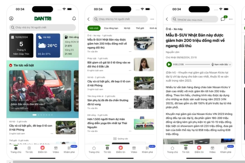 Ứng dụng Báo Dân trí - Dantri.com.vn, đọc tin tức mới nhất