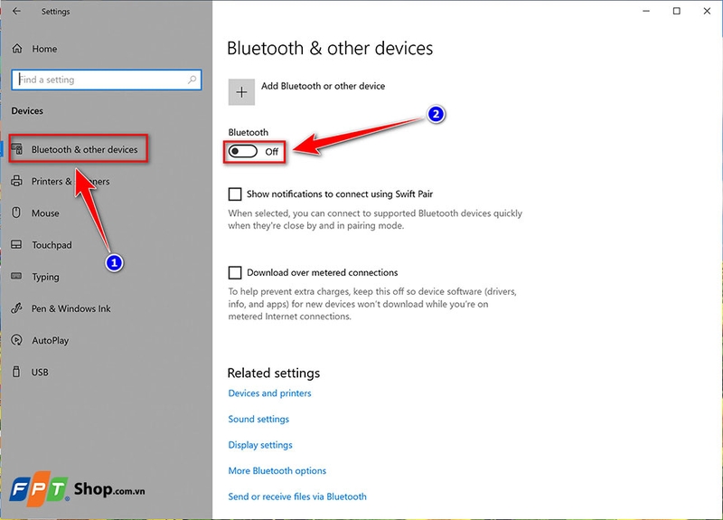 Cách bật Bluetooth Win 10 để kết nối với các thiết bị ngoại vi