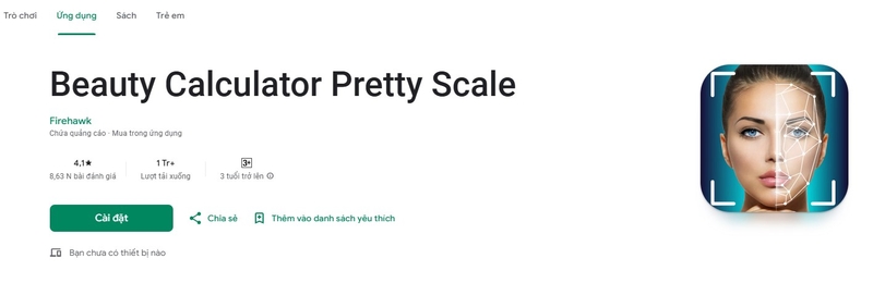 Beauty Calculator Pretty Scale: Phân tích & đánh giá khuôn mặt