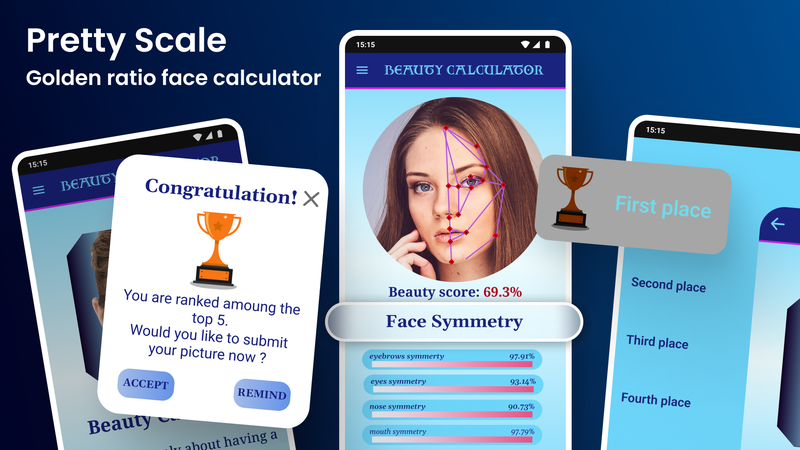 Beauty Calculator Pretty Scale: Phân tích & đánh giá khuôn mặt