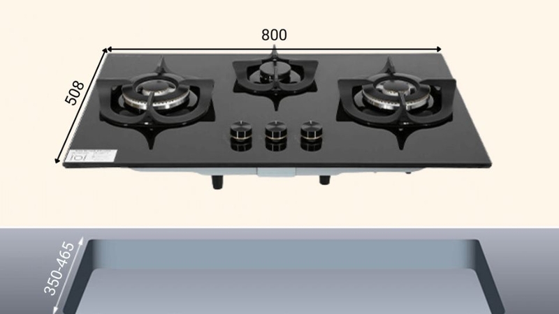 Top bếp ga âm 3 lò từ thương hiệu uy tín, tiện nghi và chất lượng