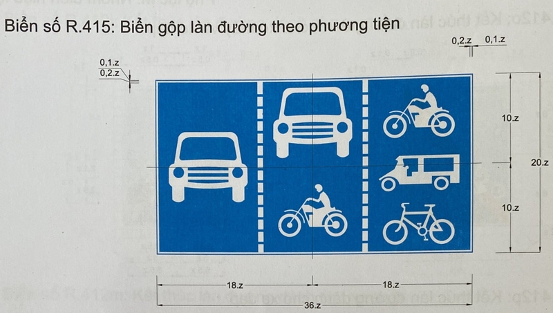 Biển R415 là gì? Lỗi đi sai làn đường phạt bao nhiêu 2025?