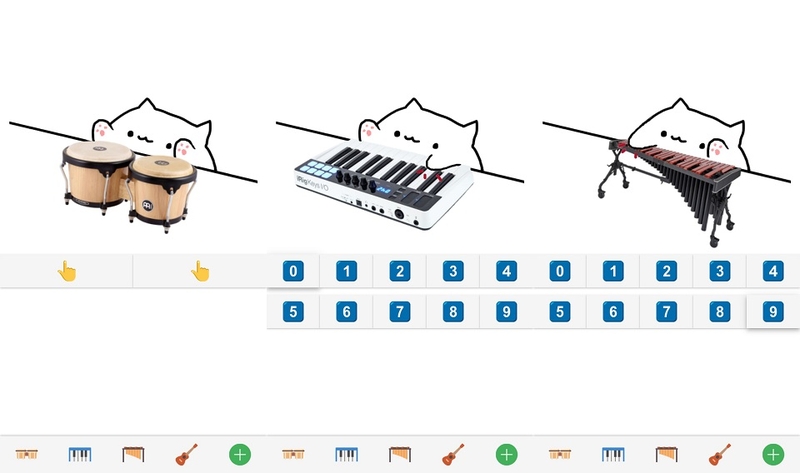 Bongo Cat: Musical Instruments - Ứng dụng âm nhạc vui nhộn