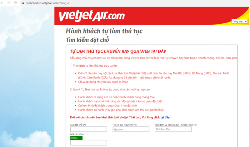 Hướng dẫn chi tiết cách check in online Vietjet nhanh chóng, tiện lợi ...