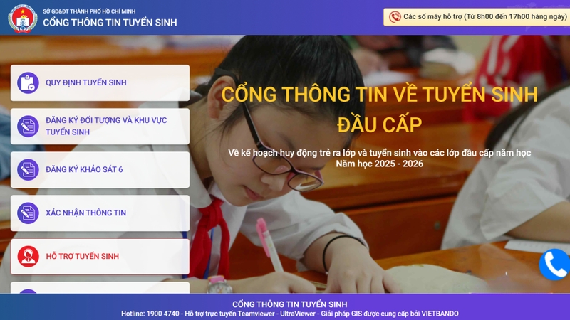 Cách đăng ký tuyển sinh lớp 1 trực truyến cho trẻ tại TP. HCM