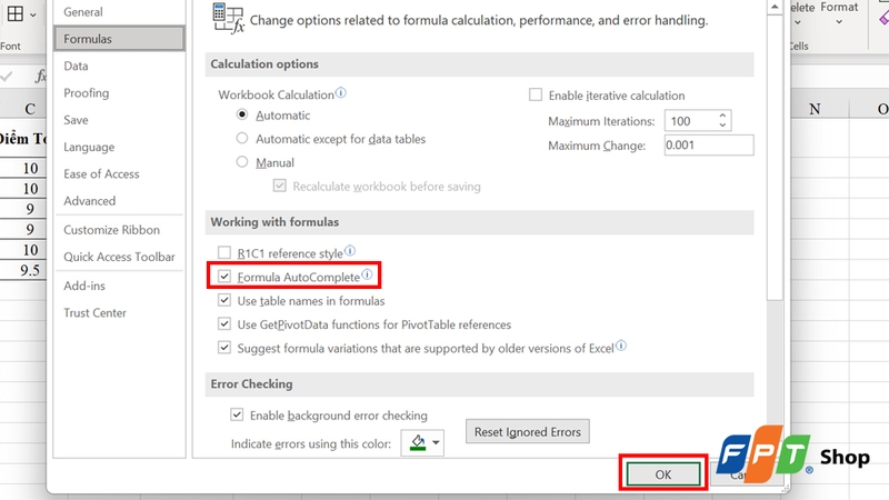 Cách dùng gợi ý công thức trong Excel giúp tự tin trong công việc