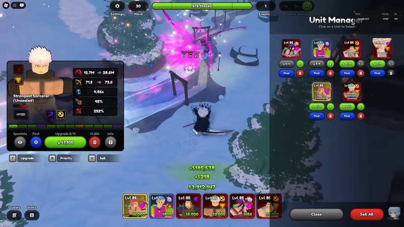 Cách evo Gojo trong Anime Last Stand theo quy trình dễ hiểu