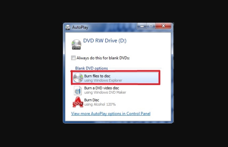 Cách ghi đĩa CD/DVD trên Windows 10 không cần phần mềm nhanh