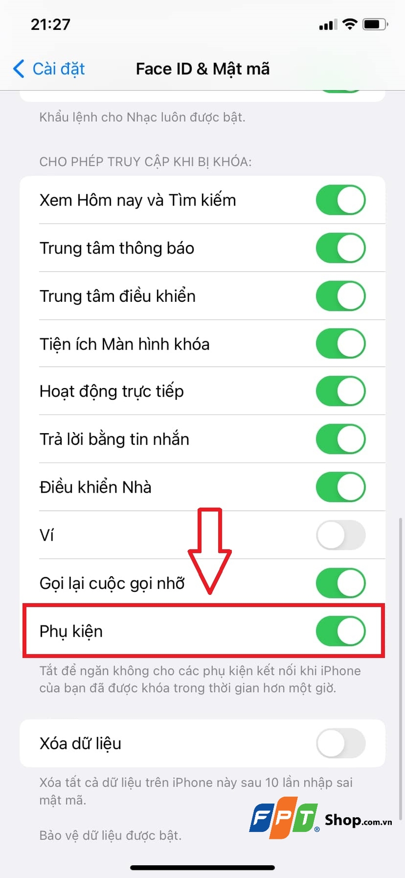Cách kích hoạt USB Restricted Mode trên iPhone, iPad an toàn