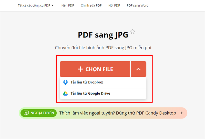 Cách lưu file PDF dưới dạng hình ảnh không cần tải phần mềm