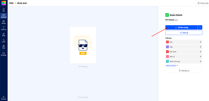 Cách lưu file PDF dưới dạng hình ảnh không cần tải phần mềm