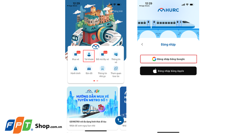 Hướng dẫn cách sử dụng ứng dụng HCMC Metro HURC chi tiết