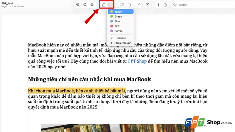 Cách sửa file PDF trực tiếp trên MacBook cực nhanh và dễ làm