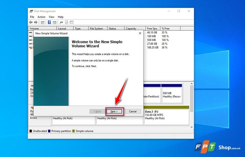 Cách tạo thêm ổ đĩa D trong Windows mà không cần phần mềm bên ngoài
