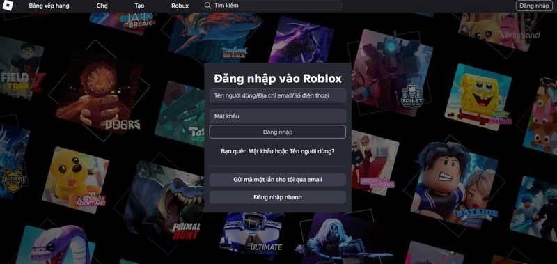 Cách vào Roblox nhanh và không lỗi: Đăng nhập và xử lý sự cố