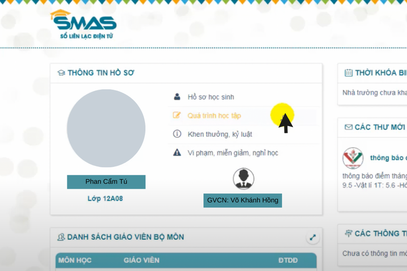 Cách xem điểm trên SMAS cho học sinh và phụ huynh chỉ với vài bước