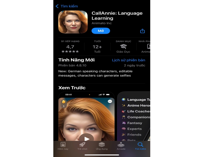 Call Annie: Ứng dụng cho phép người dùng video call với AI