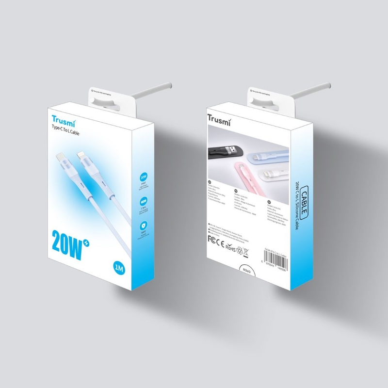 Cáp USB-C to Lightning 1m Trusmi CA34-075 Silicon chính hãng, giá rẻ