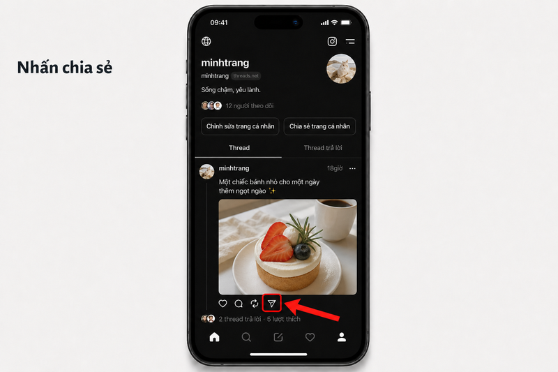 Chia sẻ bài đăng Threads lên Instagram nhanh chóng, đơn giản