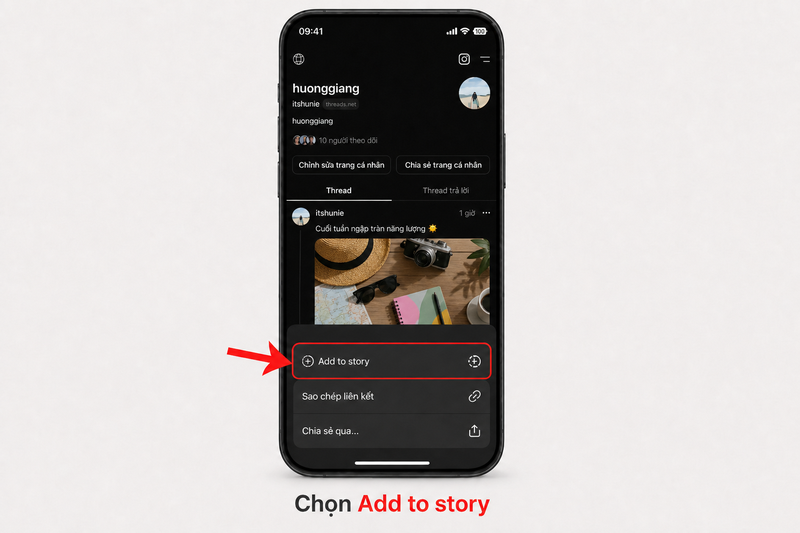 Chia sẻ bài đăng Threads lên Instagram nhanh chóng, đơn giản