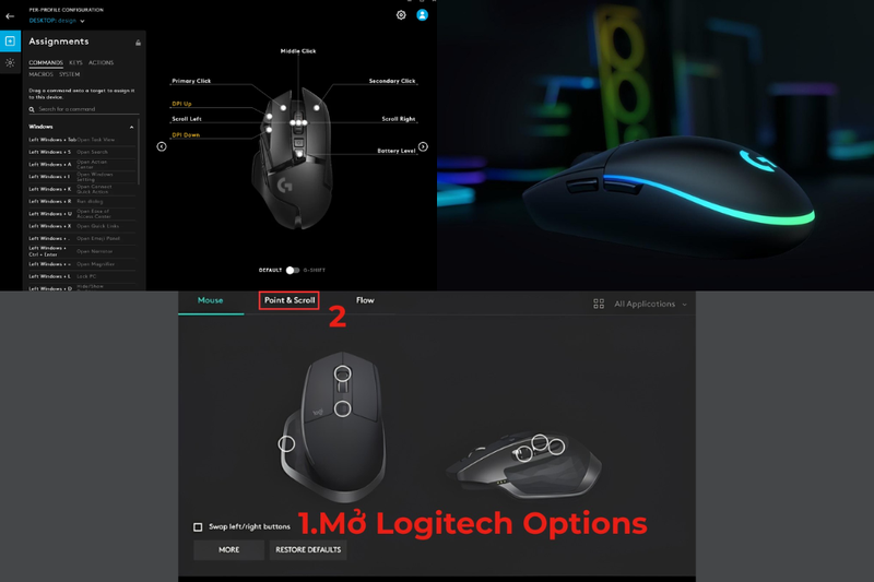 Chỉnh DPI chuột Logitech dễ hiểu, cải thiện độ nhạy và thao tác nhanh hơn