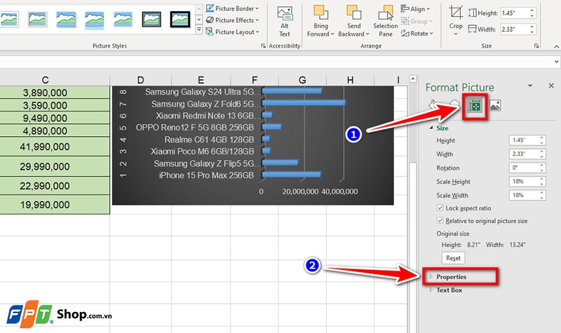 Mẹo cố định hình ảnh trong Excel đơn giản để giữ cho bảng tính chuyên nghiệp