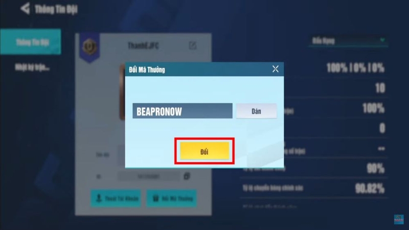 Code Be A Pro Football: Cách nhập code cập nhật tháng 10/2025