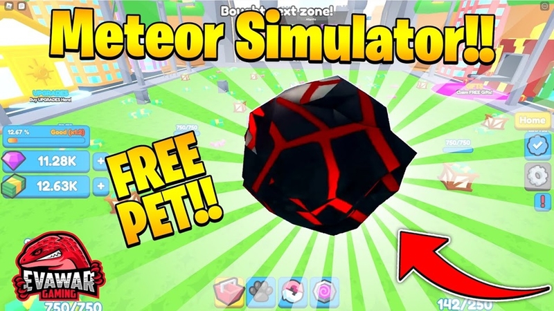 Cách thu thập và nhập code Meteor Simulator để nhận quà khủng