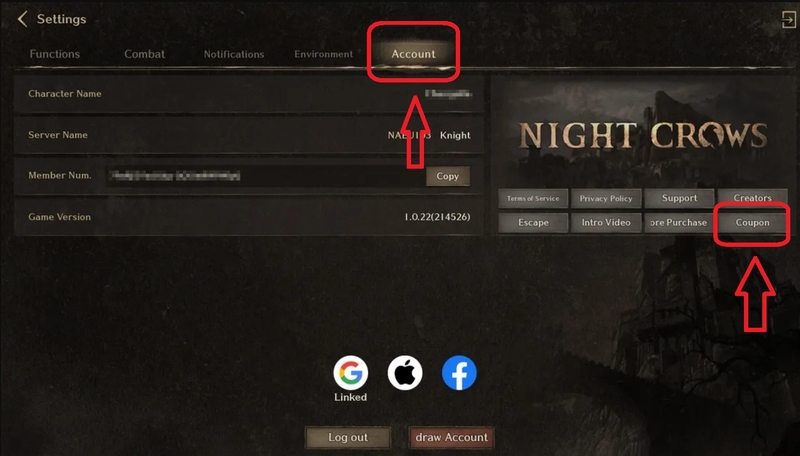 Danh sách các mã code Night Crows mới nhất tháng 11/2024