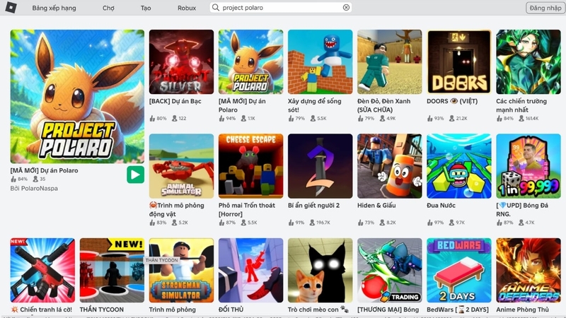 Tất tần tật code Project Polaro Roblox cập nhật mới nhất 2026