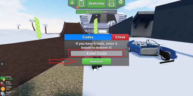 Full code Car Crushers 2 mới nhất tháng 1/2025 và cách nhập