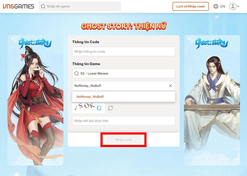Code Ghost Story Thiện Nữ mới nhất và cách nhận thưởng hấp dẫn