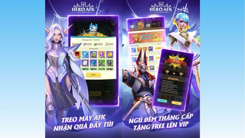 Nhập code Hero AFK Vương Quyền Chiến VNG nhận quà miễn phí