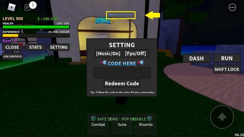 Nhập code Juice Pirates mới nhất để nhận tài nguyên hấp dẫn