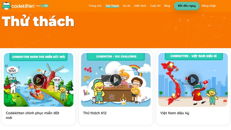 CodeKitten: Bật mí nền tảng lập trình kéo thả thuần Việt cho trẻ