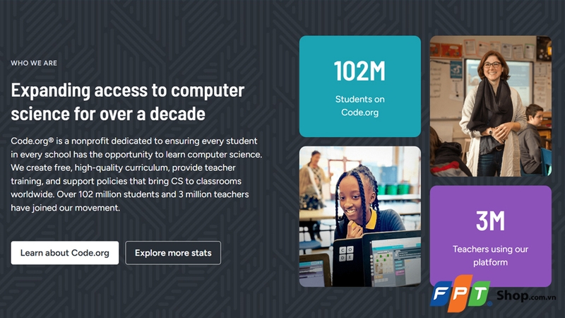 Code.org - Khám phá một không gian học lập trình siêu thú vị