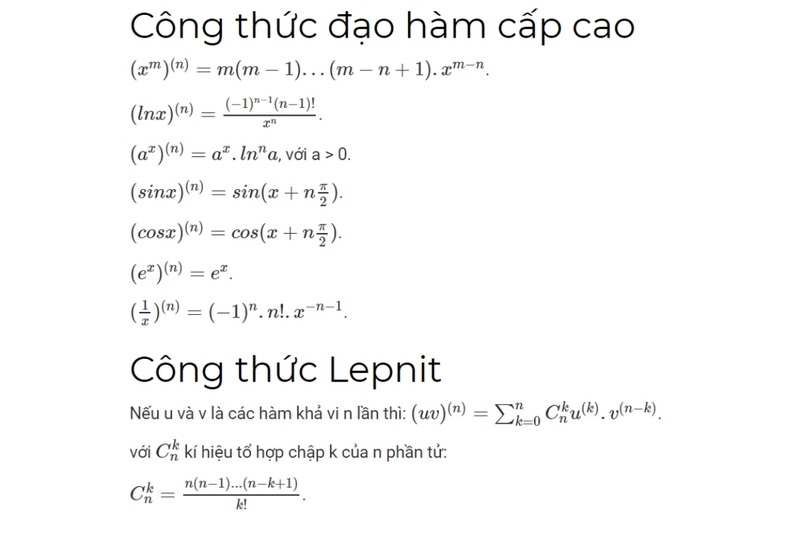 Đạo hàm là gì? Khái niệm, công thức và ứng dụng thực tiễn