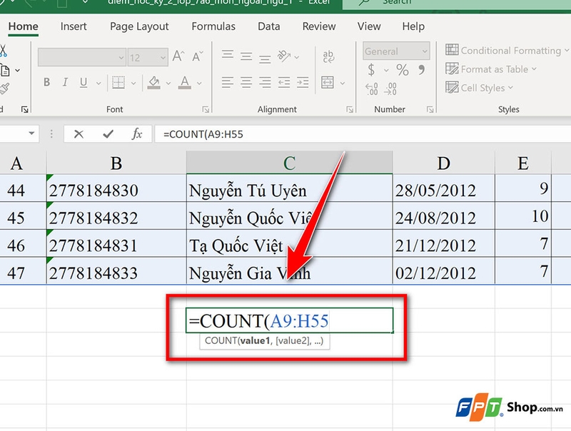 Các cách đếm ô trong Excel hiệu quả nhất dành cho dân văn phòng và kế toán