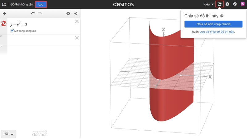 Desmos 3D: Công cụ vẽ đồ thị không gian trực tuyến nhanh chóng