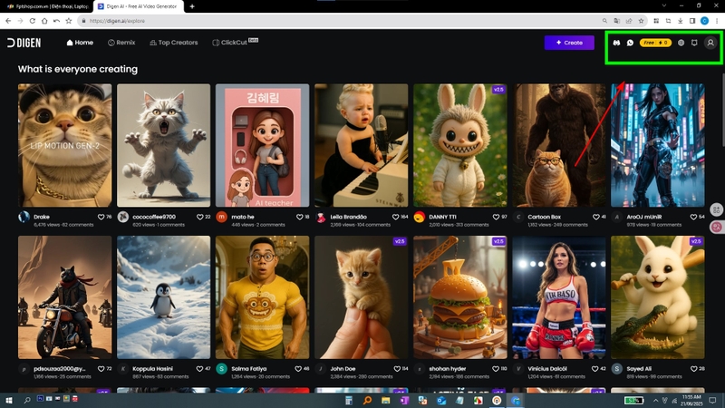Hướng dẫn sử dụng Digen AI: Chuyển ảnh tĩnh thành video sống động