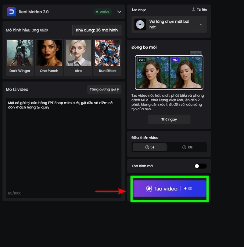 Hướng dẫn sử dụng Digen AI: Chuyển ảnh tĩnh thành video sống động