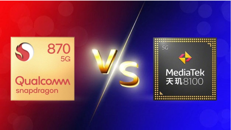 So sánh chi tiết Dimensity 8100 vs Snapdragon 870, có phải đối thủ xứng tầm?