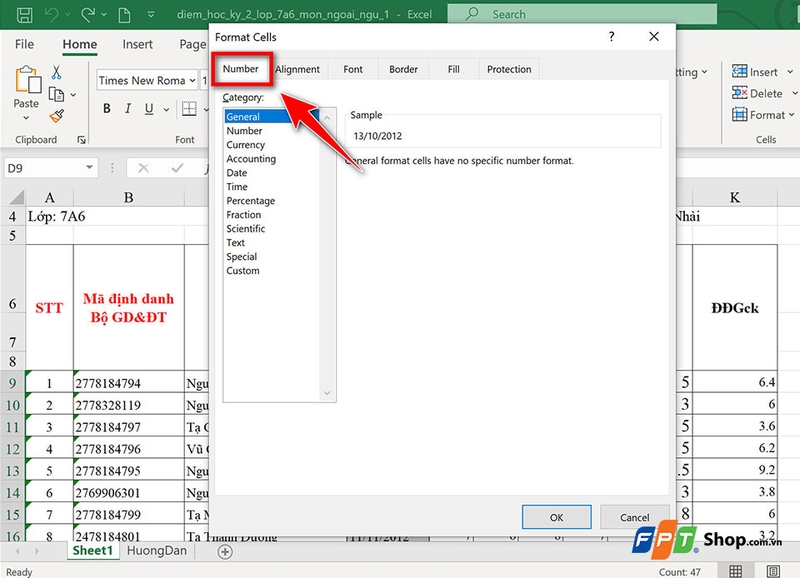 Cách định dạng số trong Excel giúp trình bày bảng tính khoa học